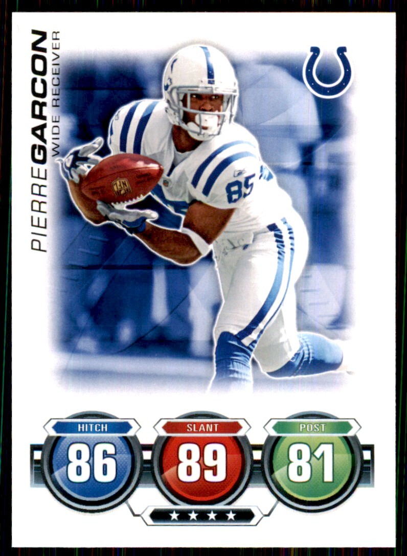 2010 Topps Attax Pierre Garcon Indianapolis Colts #NNO NFL Football ...