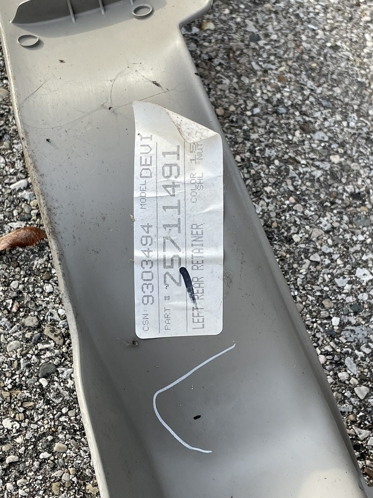 OEM 2000-2005 Cadillac Deville DTS Step Sill Panel Trim Left Rear ...