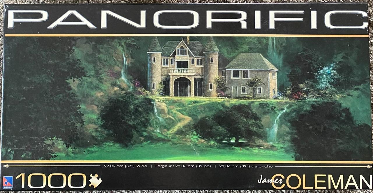 Sure-Lox Panorific jigsaw puzzle; Castle scene by James Coleman; 1000 ...