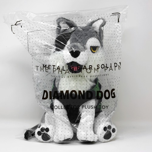 Metal Gear Solid V Diamond D-Dog Plush Figure + Magnetic Knife DD Wolf ...