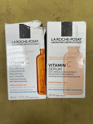 2 New La Roche-Posay Vitamin C Serum Anti-Wrinkle Concentrate - 1oz ...