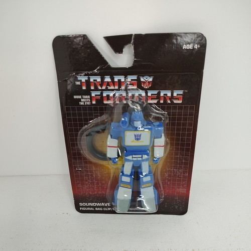 Hasbro Transformers Soundwave G1 Figural Bag Clip Figurine Keychain 3 ...