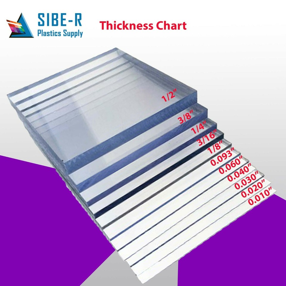 GP Polycarbonate Plastic Sheet-1/4" thick (6mm)-Clear-48" x 32" | eBay