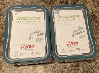 2 Snapware Pyrex Glass 2 Cup Food Storage Containers Air Tight Leak ...