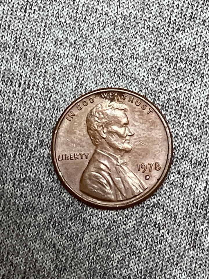 1978 D PENNY Denver Mint Rare Filled Mint Mark Error | eBay