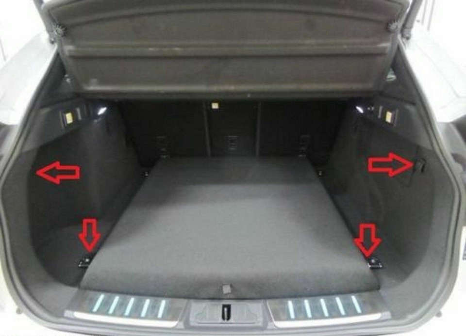 Rear Trunk Envelope Style Mesh Organizer Cargo Net for JAGUAR F-PACE ...