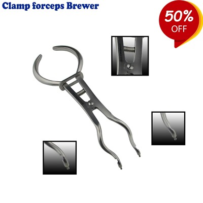 DENTAL CLAMP-FORCEPS BREWER ENDODONTICS RUBBER DAM DENTISTRY ...