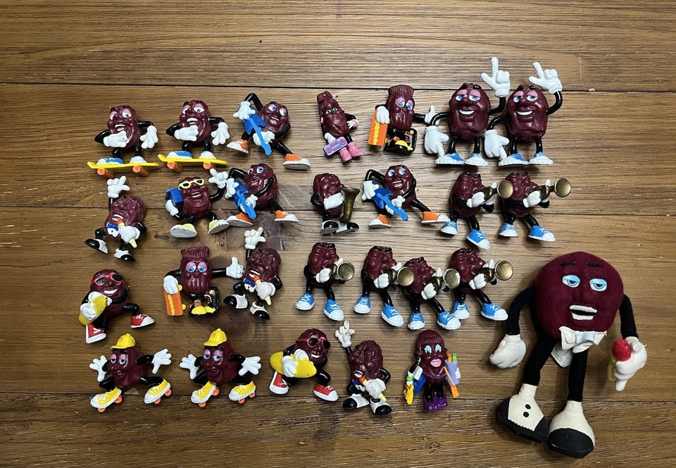 California Raisins Lot 26 VTG Rare Figures Toys Applause Calrab Wind Up ...