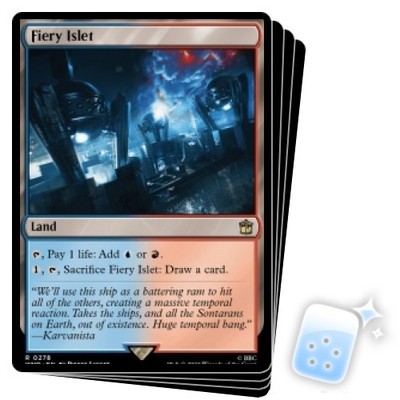 FIERY ISLET X4 Universes Beyond: Doctor Who Magic MTG MINT CARD | eBay