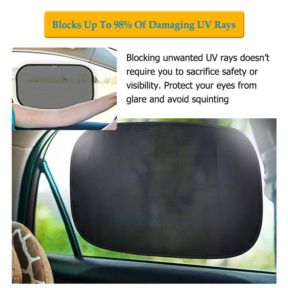 5PCS Car Window Sun Shade Side Front Rear Windshield Cover Mesh Screen ...