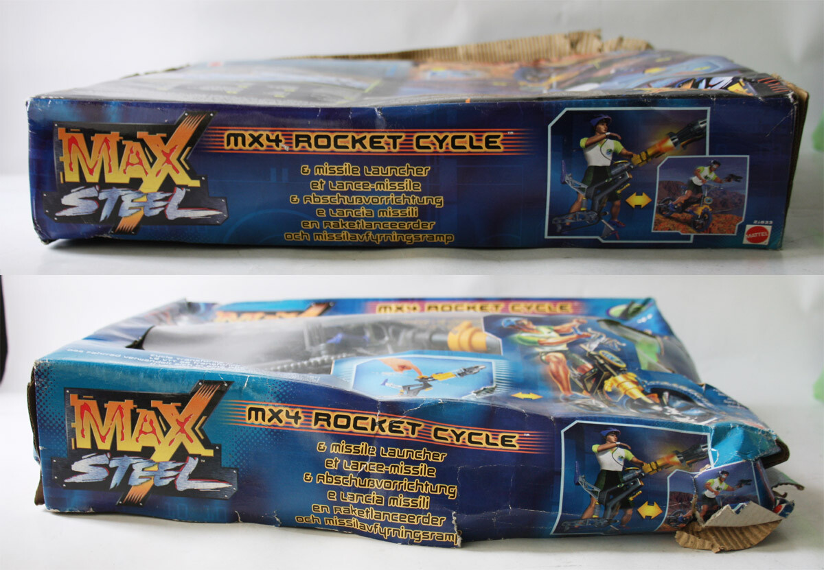 RARE 1999 Max Steel Mx4 Rocket Cycle Vehicle Missile Launcher Mattel ...