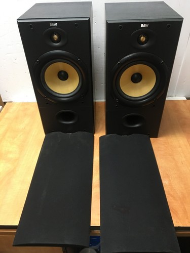 B&W Bowers & Wilkins DM602 Home Theater Bookshelf Speakers 19" x 9" Set ...
