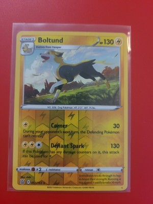 Boltund Reverse Holo Rare Pokemon Card 053/163 Battle Styles | eBay