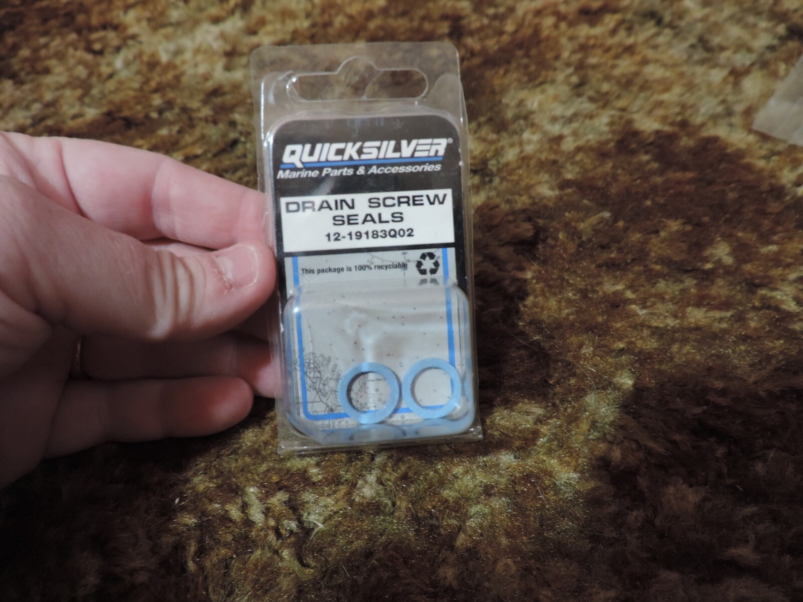 Quicksilver 12-19183Q02 Drain Screw Seals | 2 Pieces