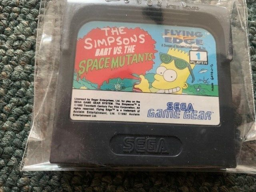 The Simpsons Bart Vs. The Space Mutants - Sega Game Gear Cart only ...
