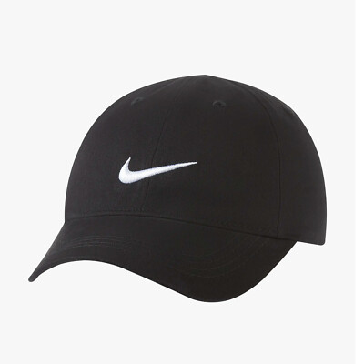 Nike Child Boy's Black Baseball Cap Embroidered Swoosh Logo | eBay