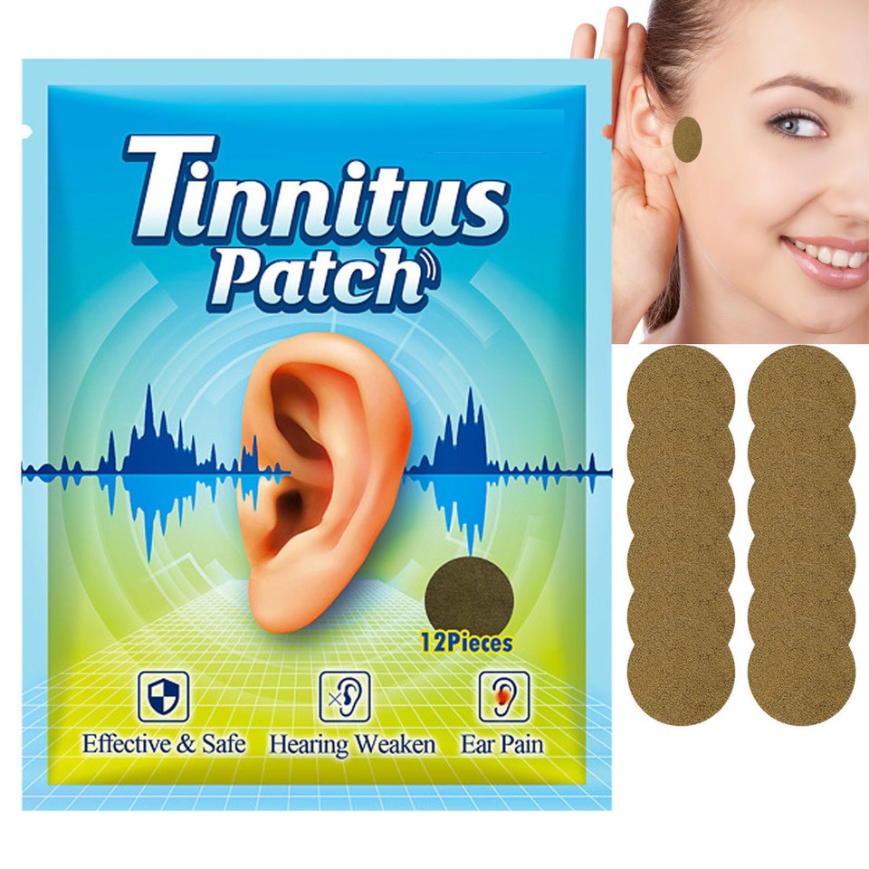 12/24Pc Tinnitus Treatment Patch Prevent Hearing Loss Ear Relief ...