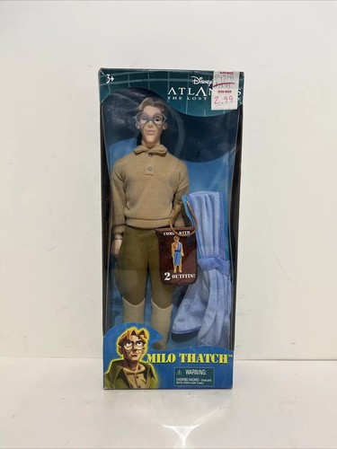 Disney Atlantis Lost Empire Milo Thatch 12" Doll Figure 2 Outfits ...