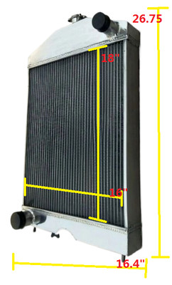 Aluminum Radiator FOR Ford 2N/8N/9N Tractor w/Ford 305 5.0L V8 Engine ...
