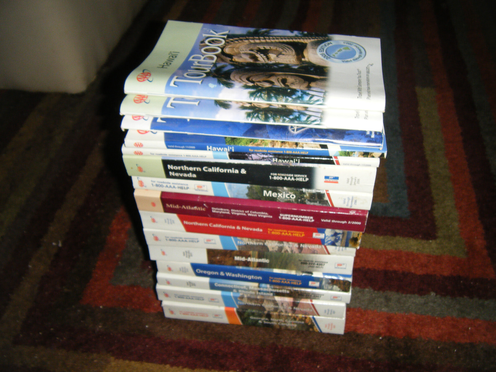 Vintage AAA TourBook Lot Tour Travel Book Maps Hawaii California Mexico ...