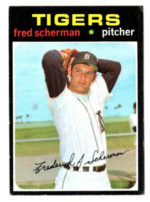Fred Scherman 1971 Topps Detroit Tigers card #316 (ex) A | eBay