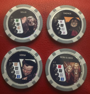 Heroclix Bystander Pog Proxy SOLUS DAEMOS VERNA BORA&BRIX Spider-Verse ...