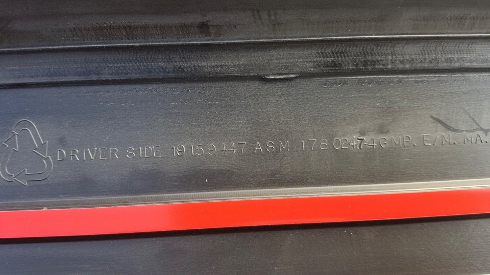 Factory OEM Standard Box Side Rail Protectors GMC Sierra Silverado ...