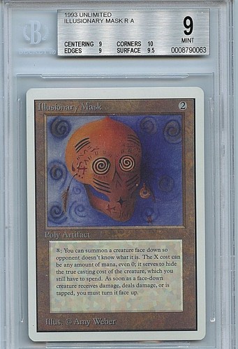 MTG Unlimited Illusionary Mask BGS 9 Mint card Magic the Gathering WOTC ...