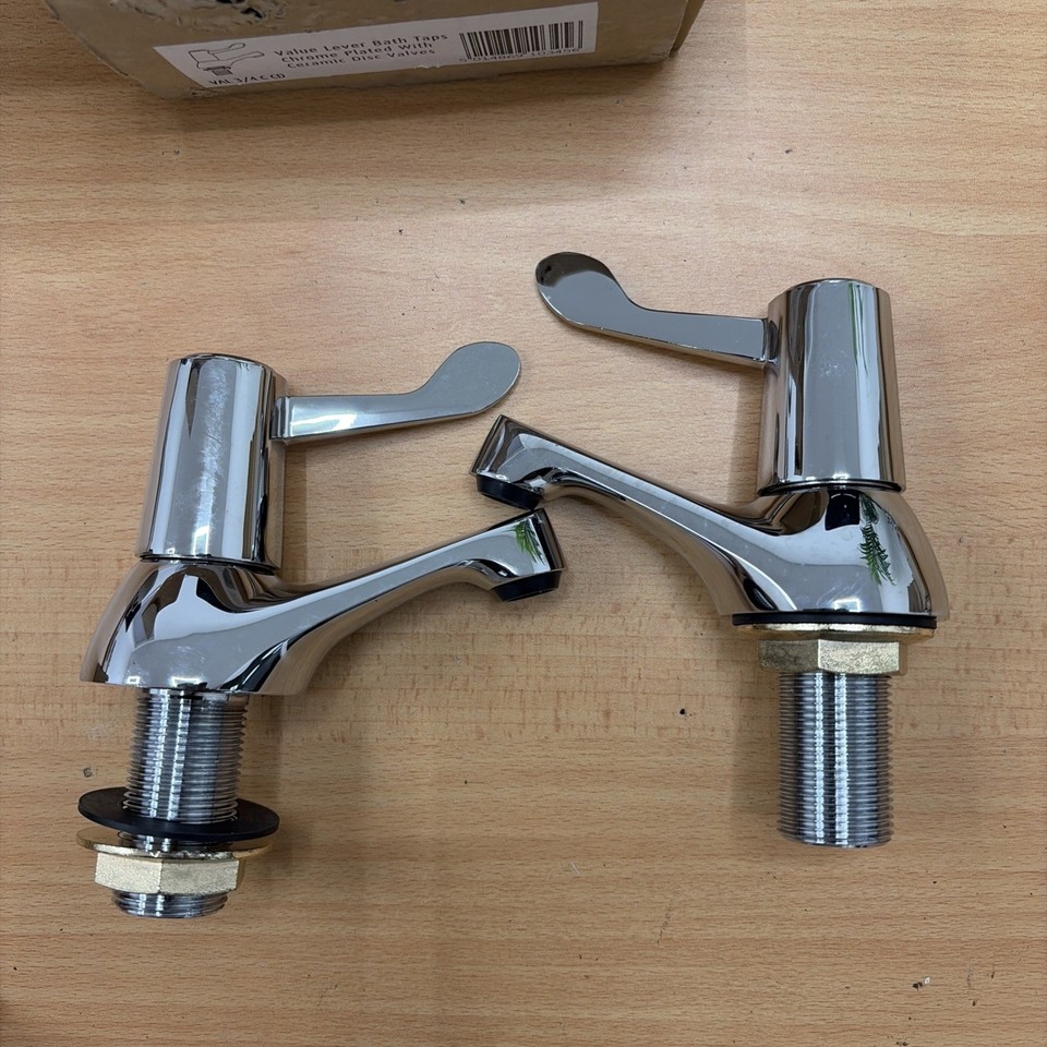 BRISTAN Lever Bath Taps Chrome Played with Ceramic Disc Valves New VAL ...