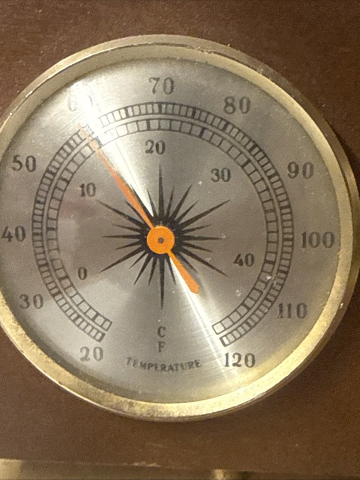 Vintage SELSI Japan Weather Station Barometer Thermometer Hygrometer | eBay