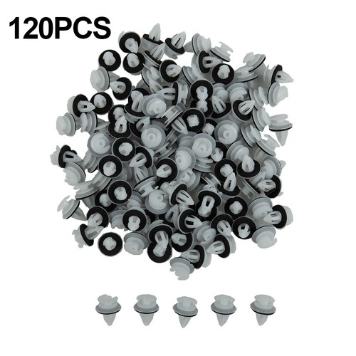 120pcs Car Door Trim Panel Hood Plastic Screw Rivet Clips With Seal ...