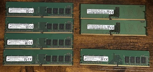 BULK LOT OF 7 DDR4 RAM - Mixed Brands and Mixed Sizes (8GB And 16GB ...