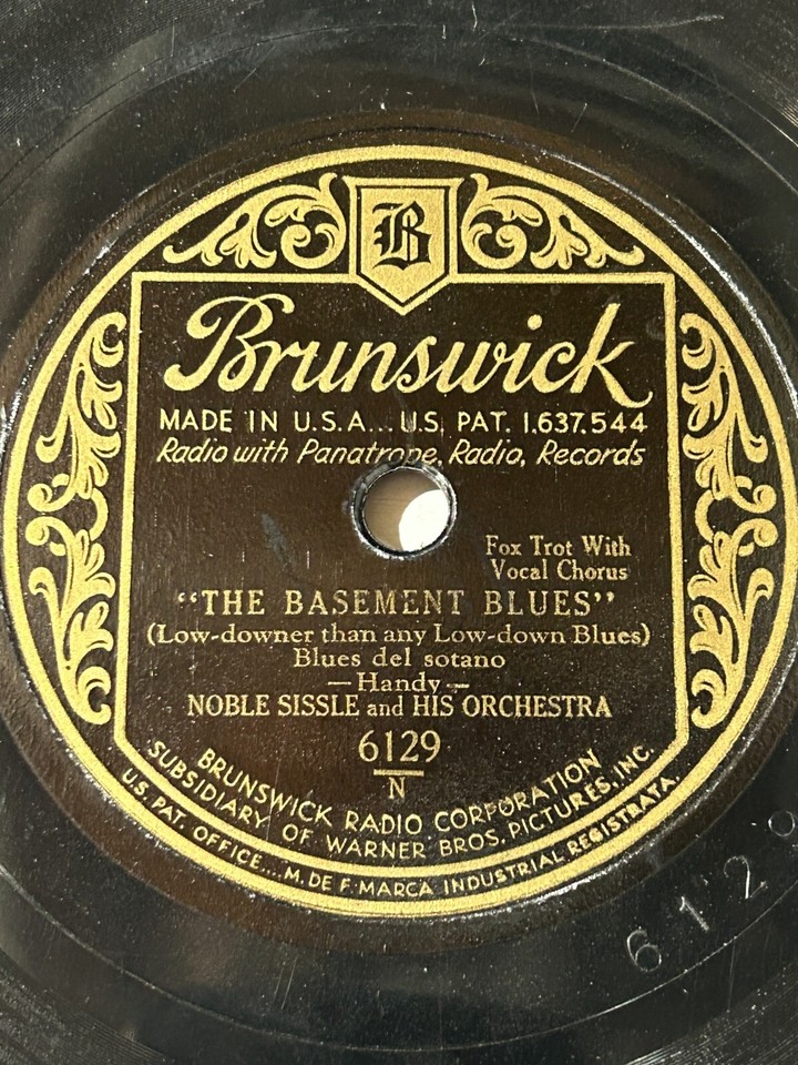 HOT JAZZ ANDY KIRK /NOBLE SISSLE Brunswick 6129 Dallas Blues/Basement ...