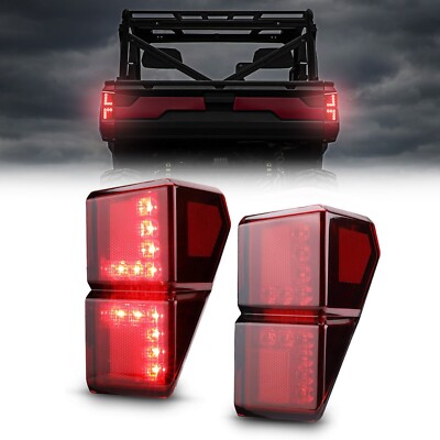 UTV Left+Right Rear Tail Light for Polaris Ranger 1000 XP/Crew 2018 ...
