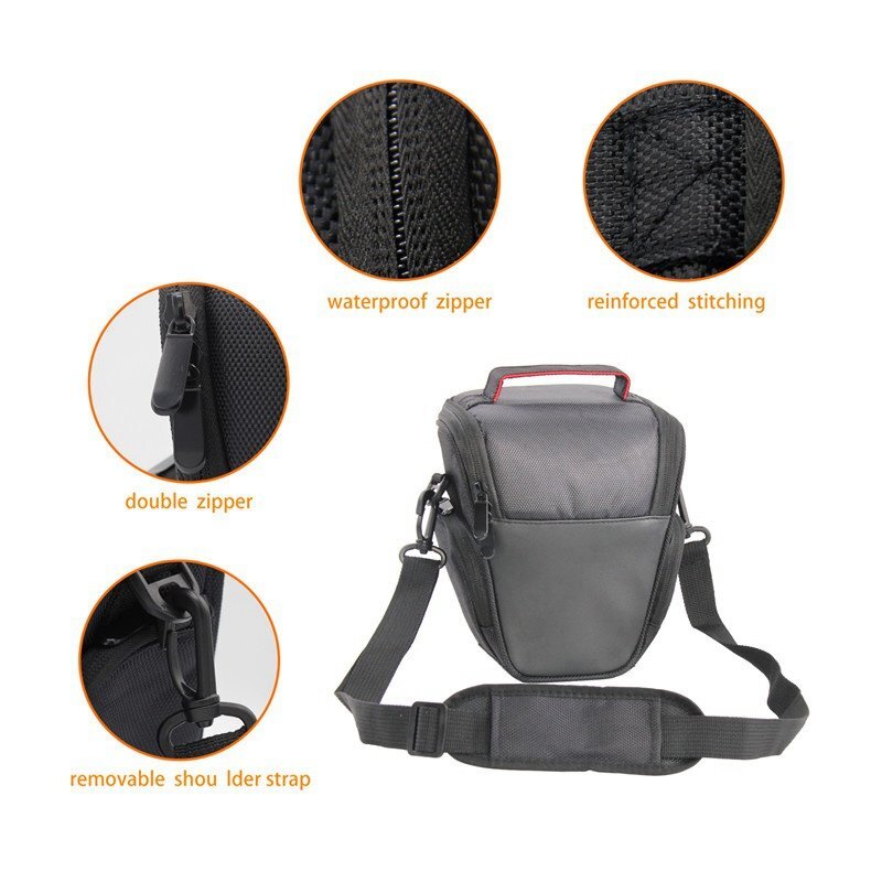 DSLR SLR Waterproof Camera Bag Shoulder Case For Canon EOS Nikon Sony ...