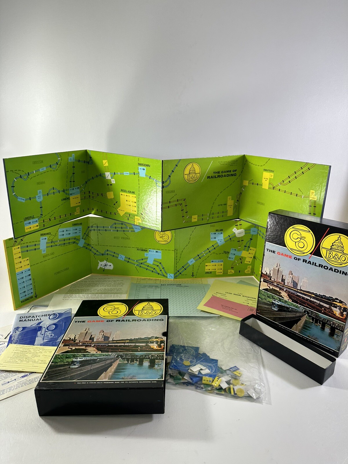 Avalon Hill Bookcase Game of Railroading 1969 Vintage | eBay