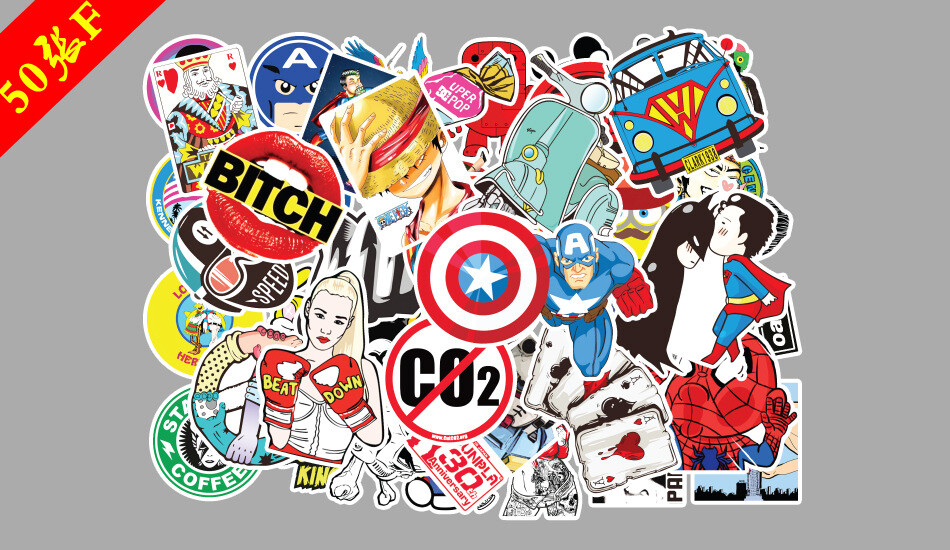5000 Stickers Bomb Vinyl Decal Car Skateboard Laptop Luggage Graphic ...