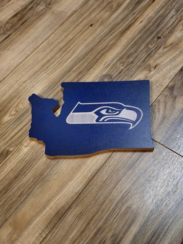 SEATTLE SEAHAWKS - WASHINGTON BLUE STATE SHAPED NFL WOOD SIGN- NEW 🔥 | eBay