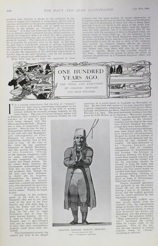 1903 Imprimé Article Essai & Exécution De Colonel Edward Marcus Despard ...