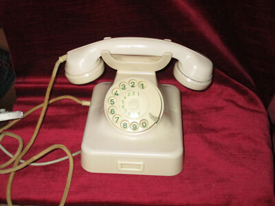 W 48 Telefon Krone elfenbein grüne Ziffern | eBay.de