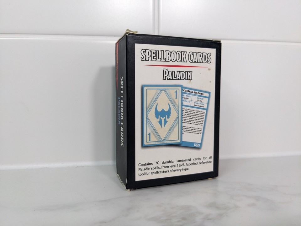 DnD Spellbook Cards Paladin Dungeons & Dragons D&D 5e Holy Spells ...