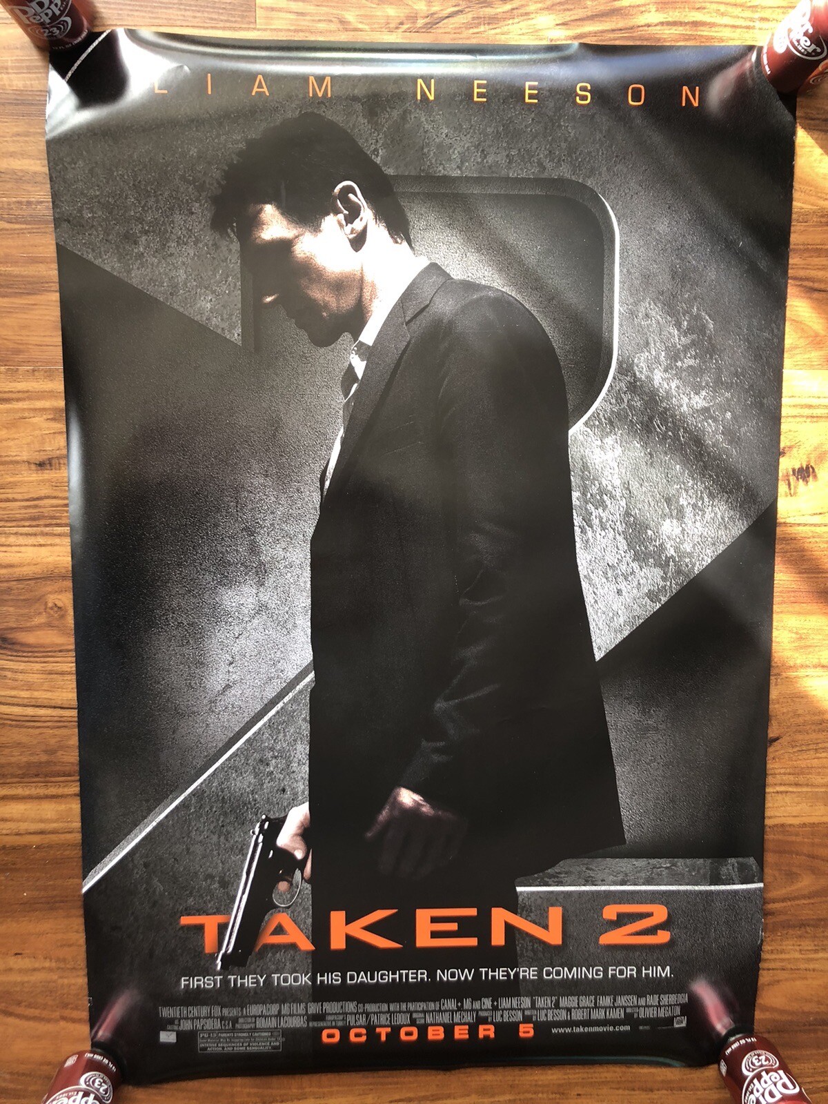Taken 2 Movie Poster 27x40 D/S Liam Neeson Maggie Grace Famke Janssen ...