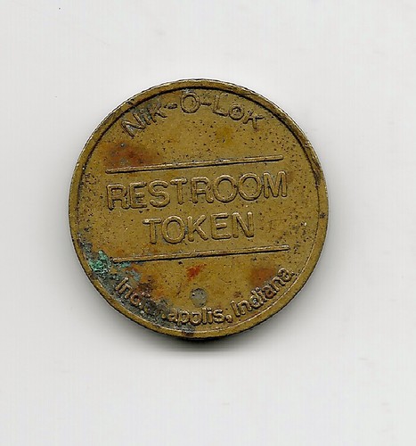 USA Tokens - Nik-O-Lok Indianapolis, IN Restroom Token | eBay