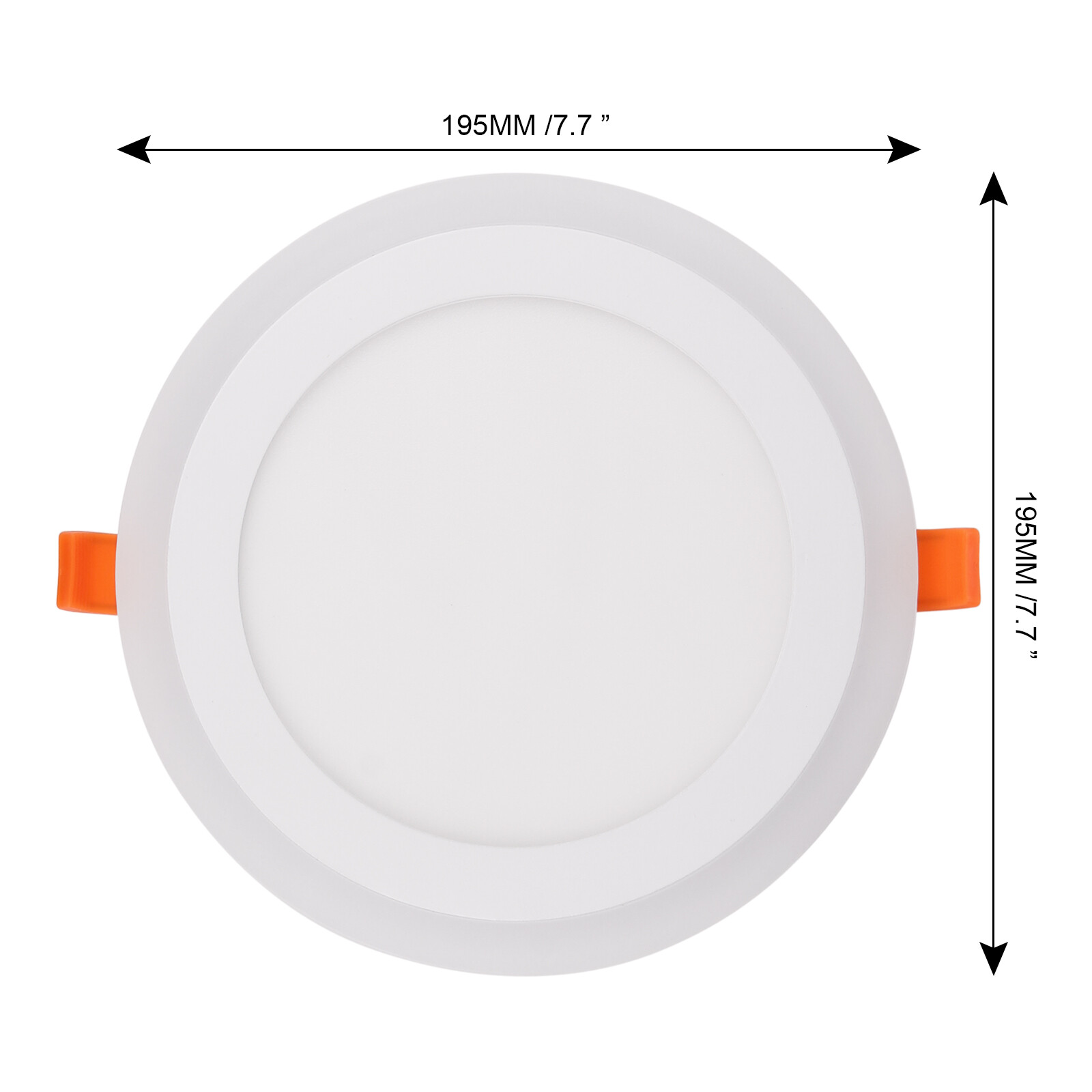 White RGB Dual Color LED Light LED Ceiling Recessed Panel Downlight ...