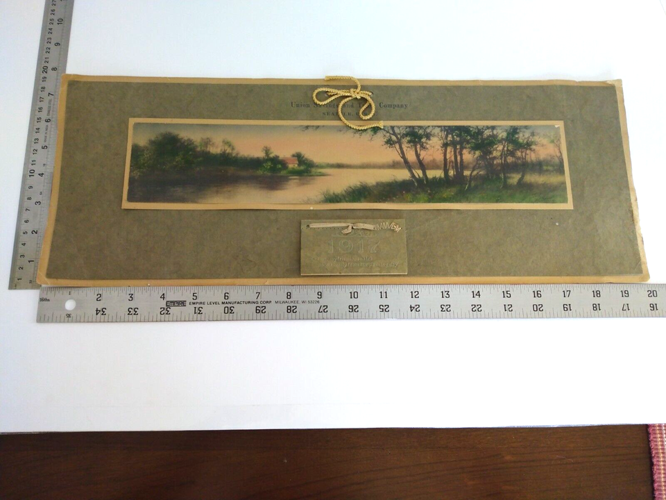 Antique 1917 Union Savings and Trust Co. Calendar Print by Zula Kenyon ...