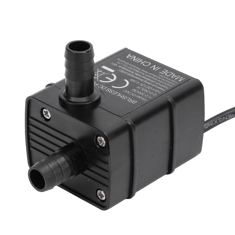 ⁺Micro Submersible Pump DC 12V 4.5W 240L/H 300cm Lift IP68 Brushless ...