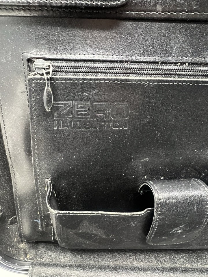 ZERO HALLIBURTON Attache Case Briefcase BLACK | eBay
