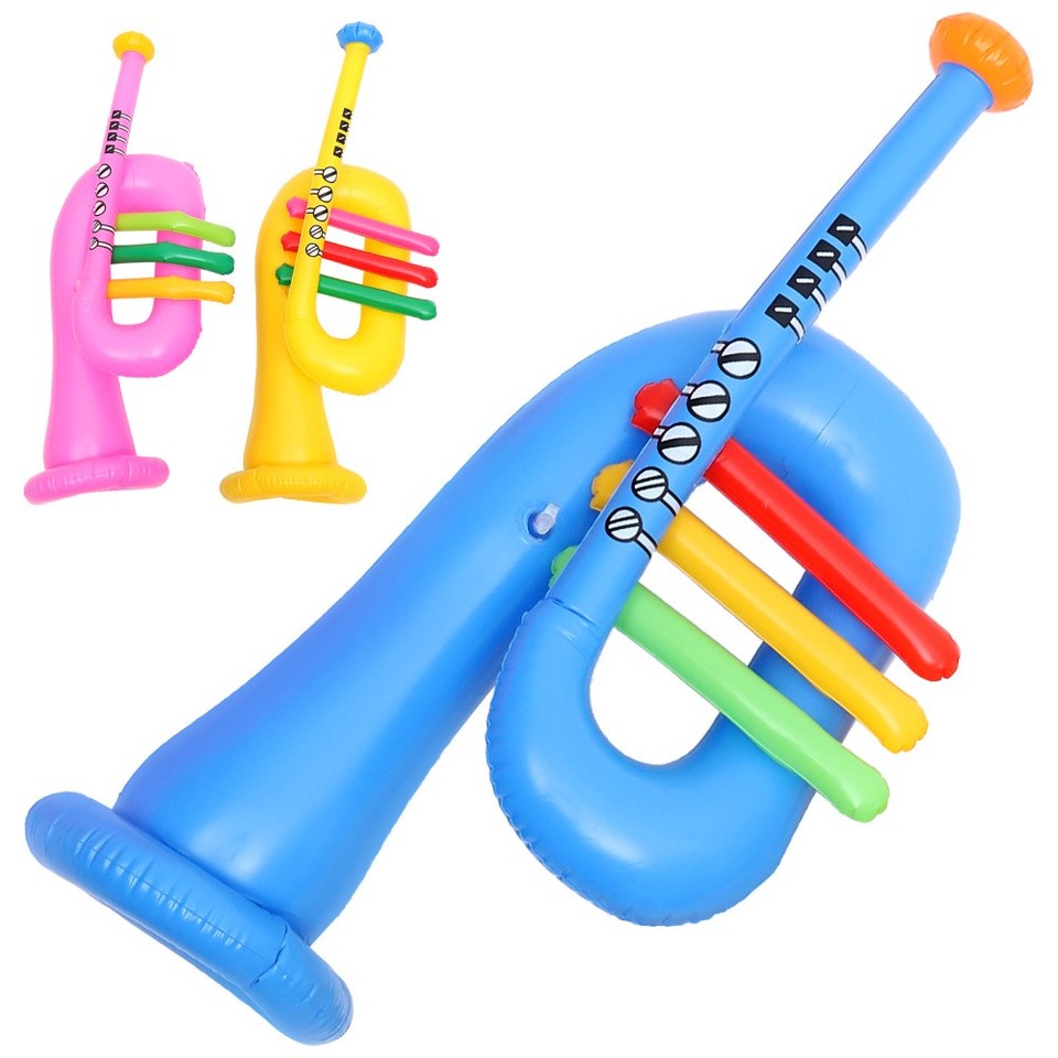 4 Count Inflatable for Concert Trumpet Horn Portable Instrument Toy ...