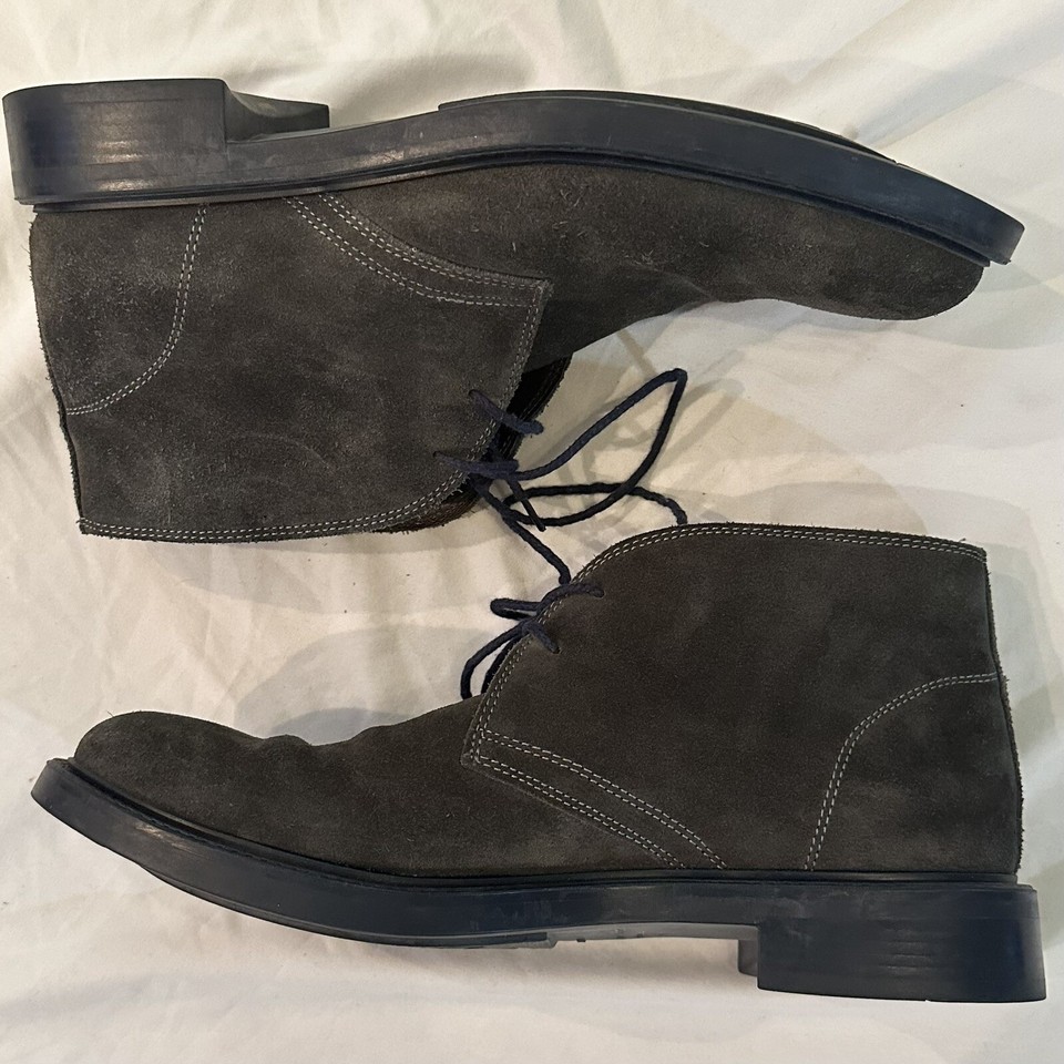 To Boot New York Adam Derrick Men’s Gray Suede Derby Chukka Boot Lace ...