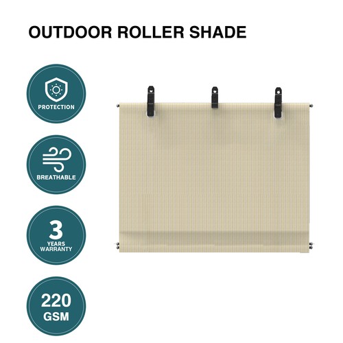 Roll Up Shade Roller Shade UV Blind Screen for Outdoor Patio Porch Deck ...
